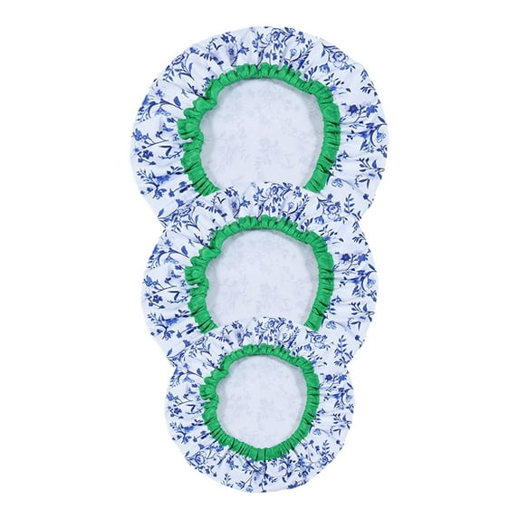 BINGLI 3 Pcs Reusable Bowl Covers Lids, Elastic Storage Cover, Stretch ...