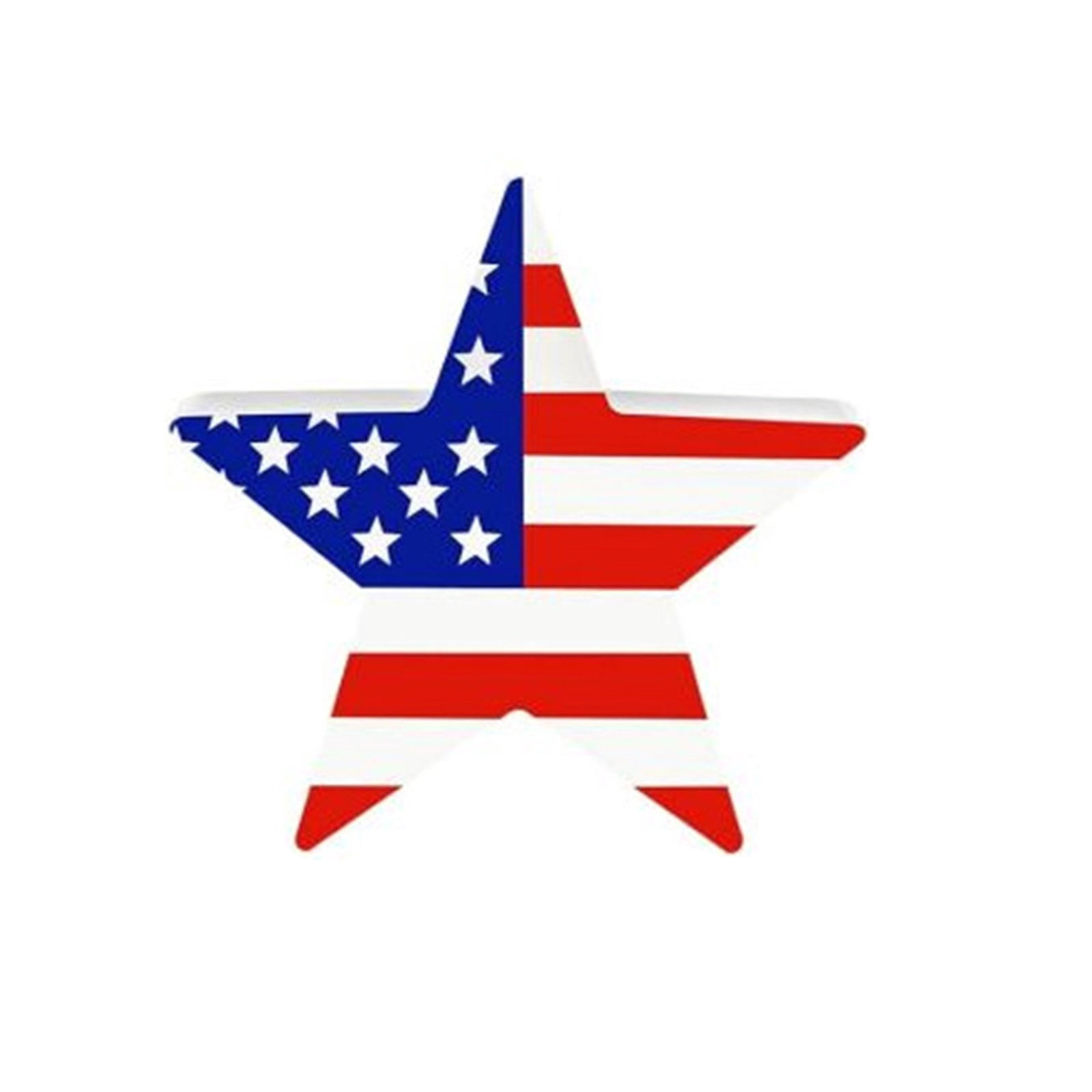 BINGLI 4th of July Decorations Wooden Star, Labor Day Decor, Patriotic ...