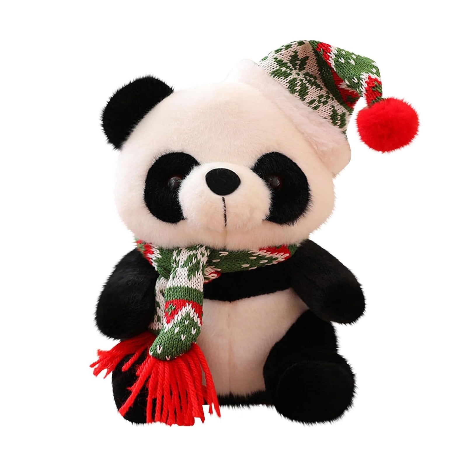 BINGLI 9.8" Cute Panda Stuffed Animal Christmas Panda Plush Toy Soft ...