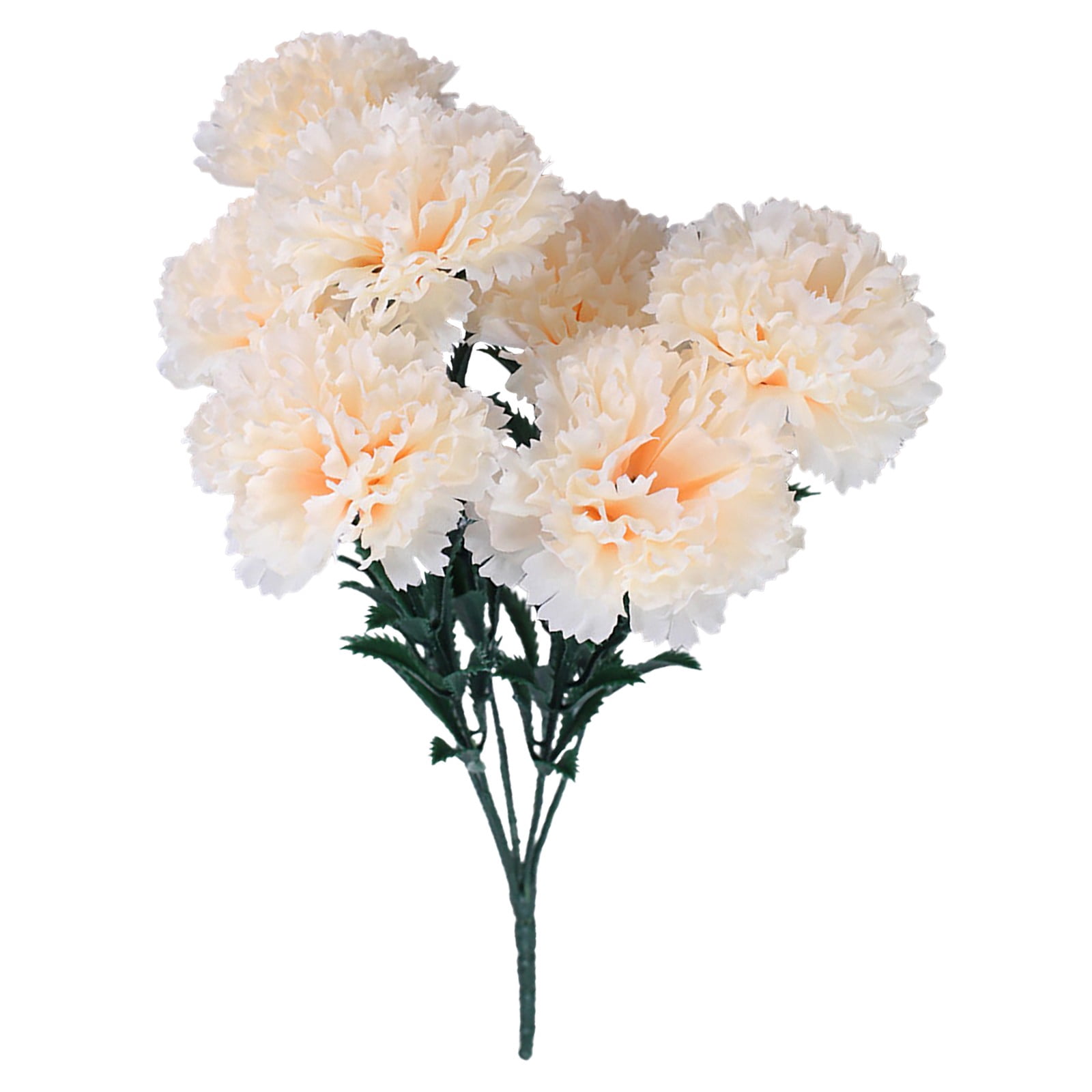 BINGLI Artificial Carnations Pink Fake Flowers Silk Flowers with Stems ...