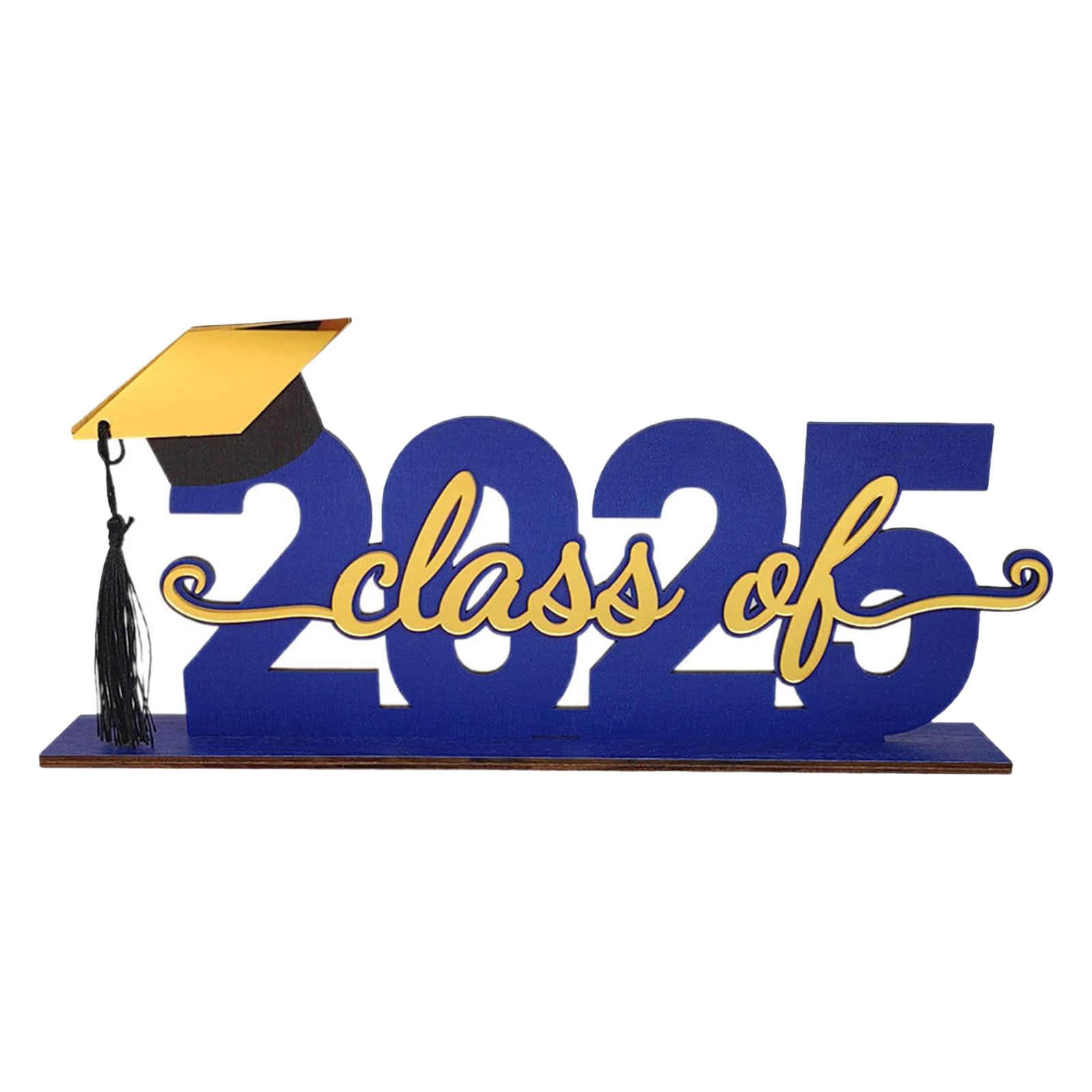 BINGLI Black Gold Graduation Decorations 2025 - Class of 2025 Wooden ...