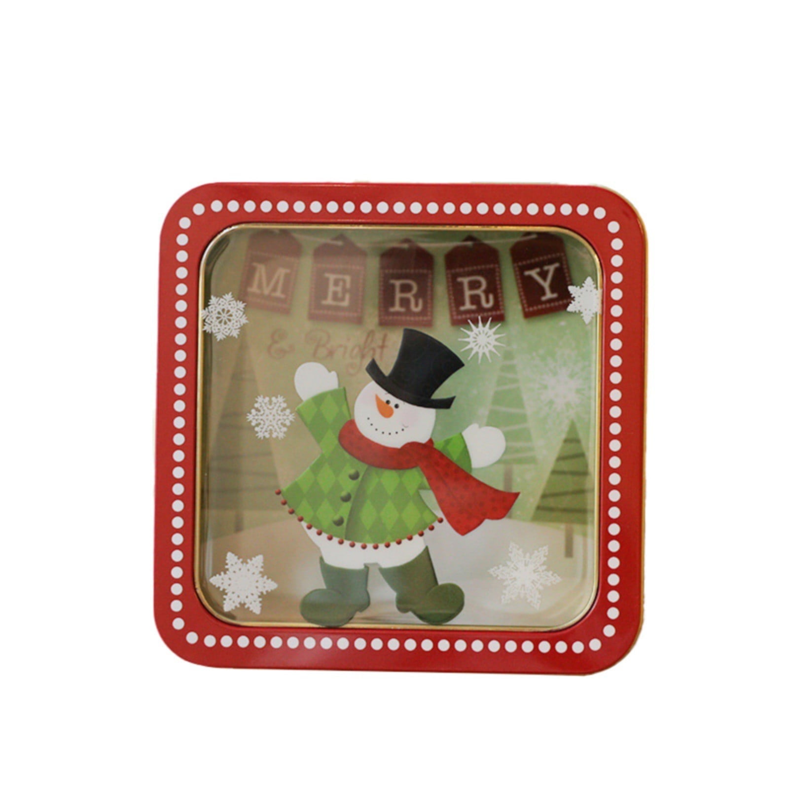 BINGLI Christmas Candy Tin Box—Cookie Candy Storage Tins Christmas ...