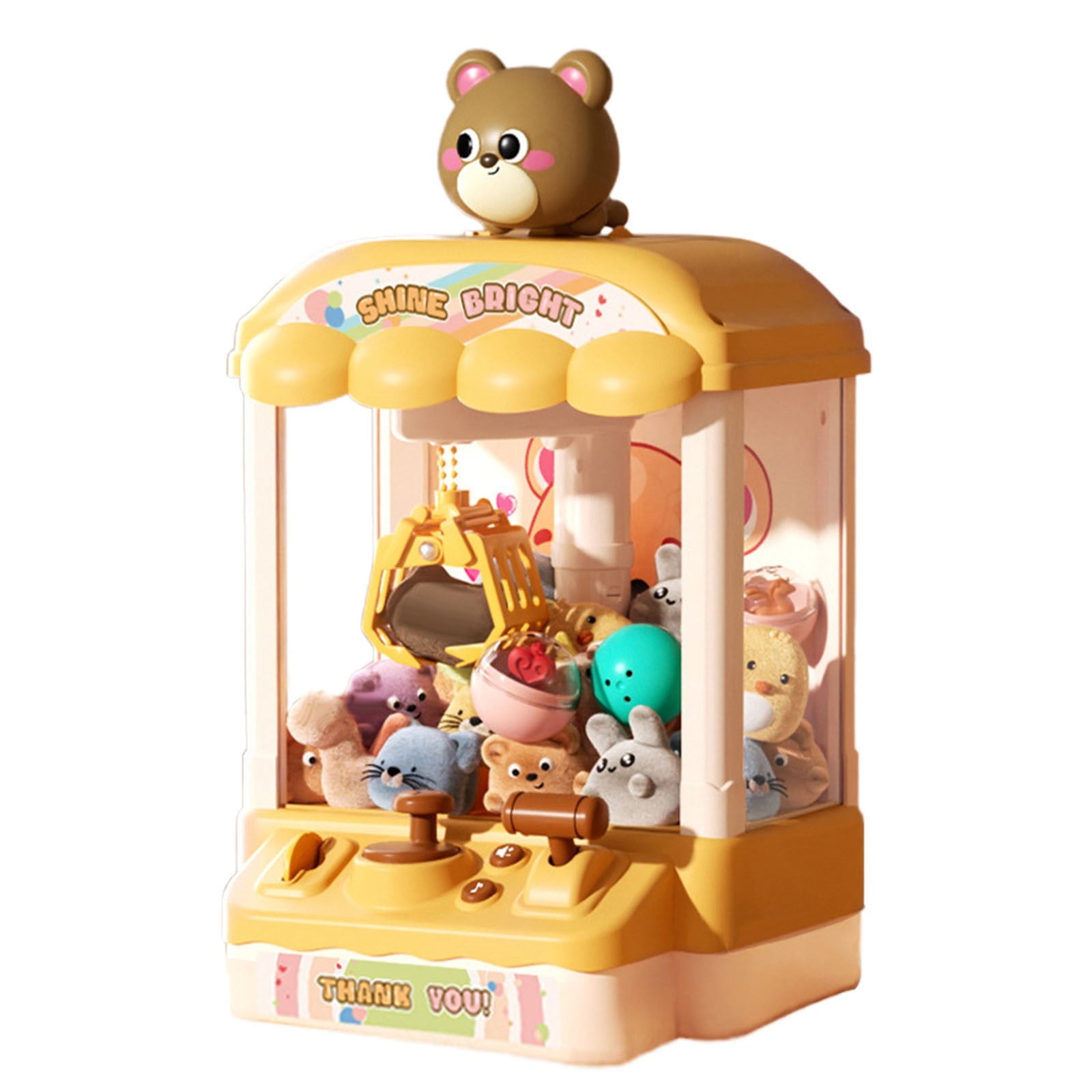 BINGLI Claw Machine for Kids, Bunny Toy Glowing Arcade Game with LED ...