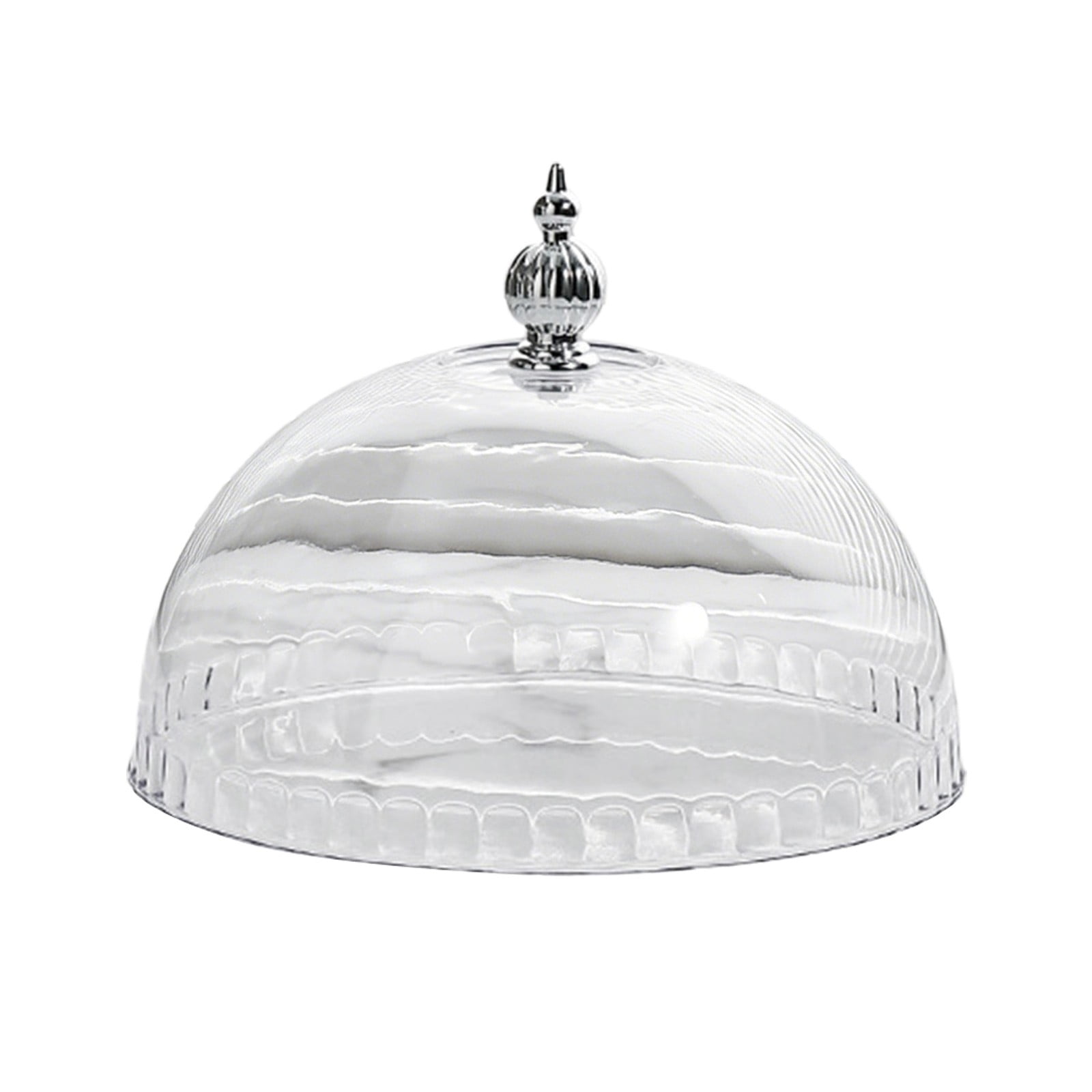 BINGLI Clear Cake Dome Cover, Plastic Cloche Bell Lid for Display ...