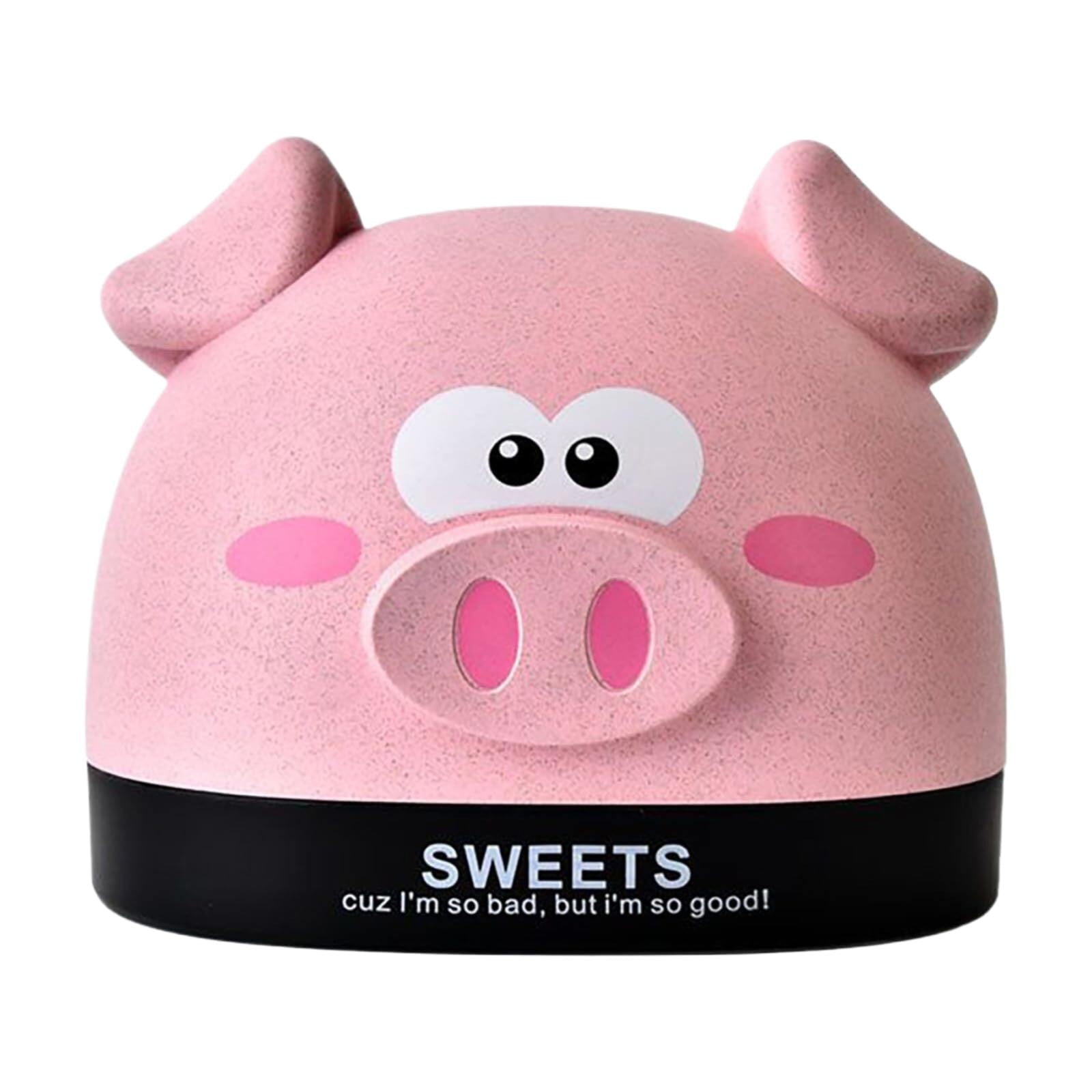 BINGLI Tissue Box Cover, Cute 3D Cartoon Pig Shape Tissue Box Holder ...