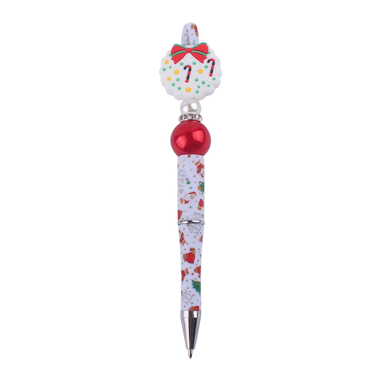 BINGLI Cute Cartoon Christmas Santa Snowman Silicone Beaded Pen ...