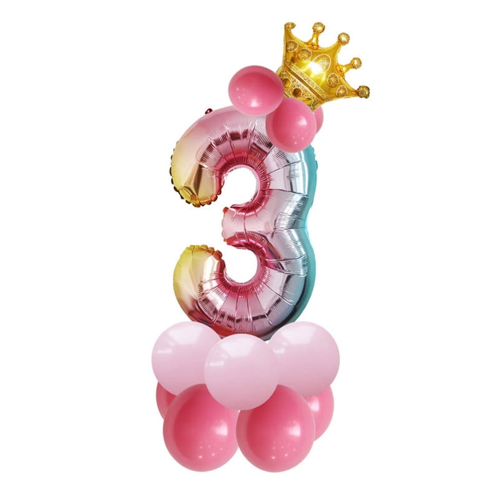 BINGLI DIY Bal’loons Party Decoration Birthday Party Foil Bal’lons 32 ...