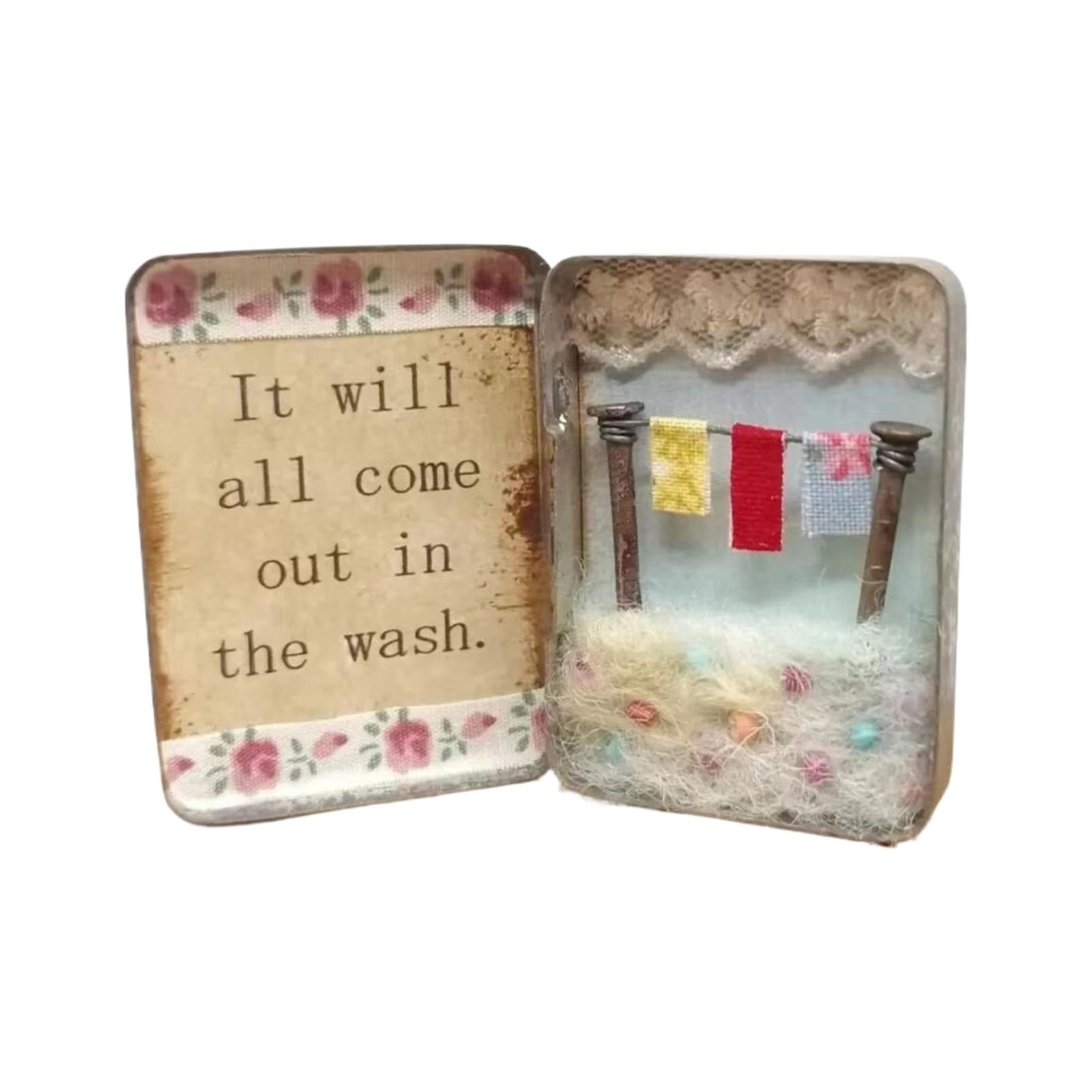 BINGLI DIY Nature Themed Doll House Miniature Craft Box DIY Scene Kit ...