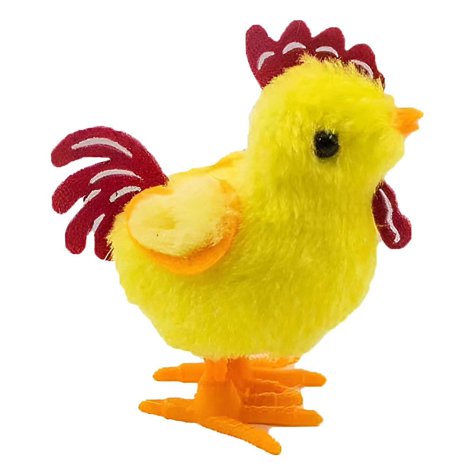 BINGLI Furry Walking Rooster Wind-Up Toy - Spring-Powered Jumping ...