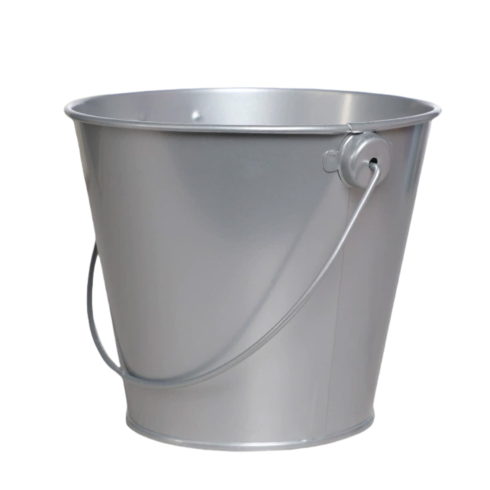 BINGLI Galvanized Metal Bucket with Handle - Multi-Use Plant Pot ...