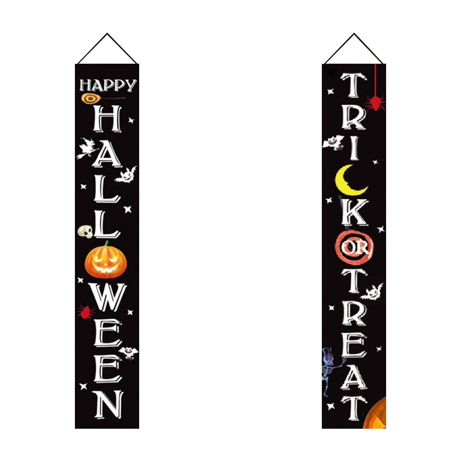 BINGLI Hallo-ween Decorations Outdoor Sign Front Porch Banner for Hallo ...