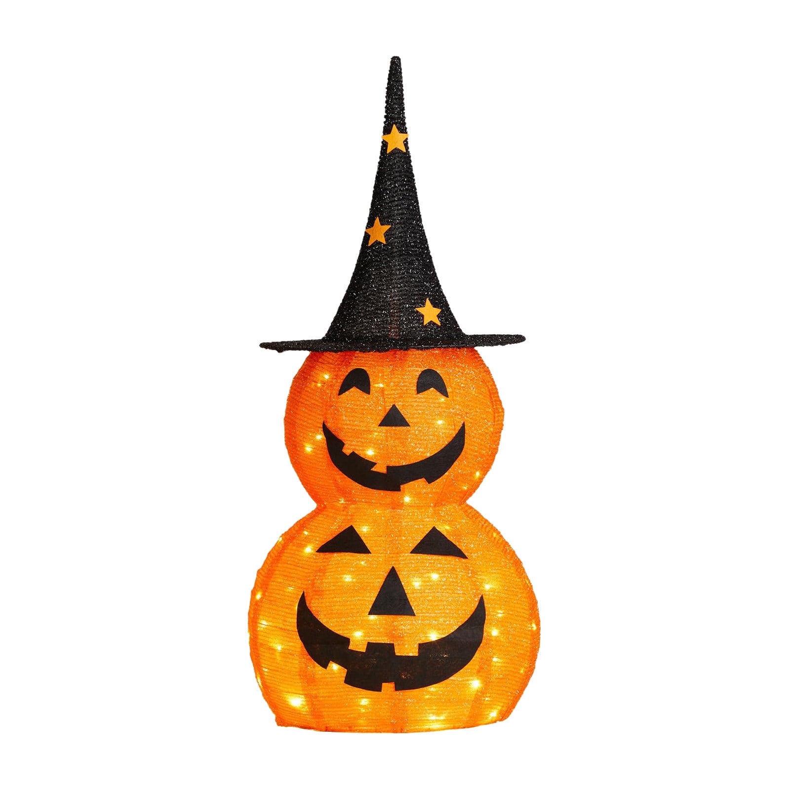 BINGLI Halloween Collapsible Pumpkin Decorations, Pre-Lit Light up ...