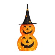 Metal Pumpkin Harvest Fall Decor Thanksgiving Halloween Outdoor Yard ...