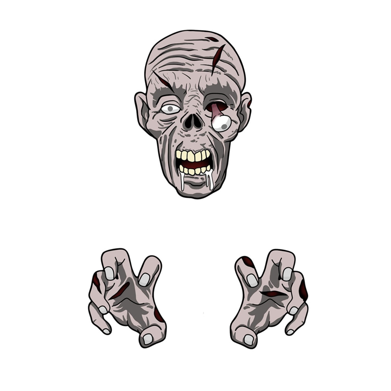 BINGLI Halloween Fence Peeker Decoration Peeper Halloween Outdoor ...