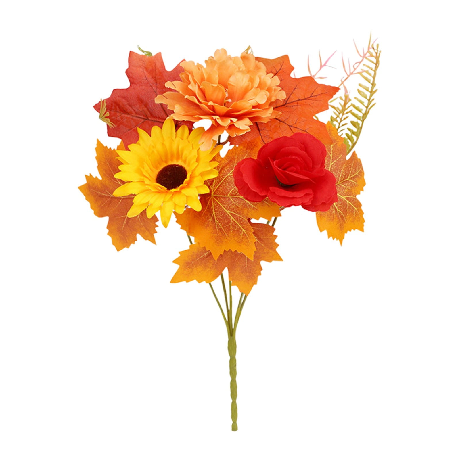 BINGLI Harliver Fall Flowers Artificial Sunflower Roses Pumpkins for ...