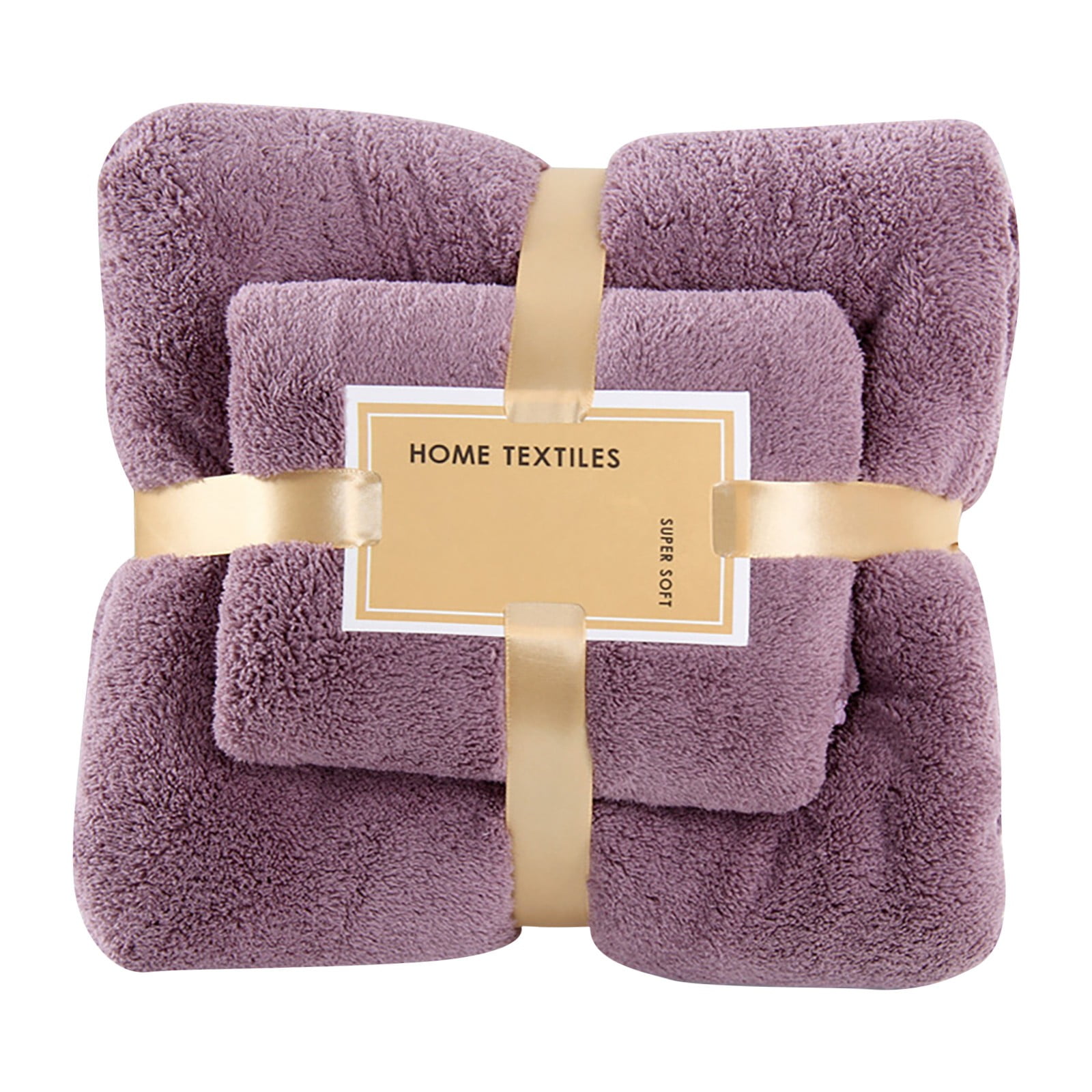 BINGLI High Density Coral Towel and Bath Towel Two In One Set 𝐒𝐨𝐟𝐭 and ...