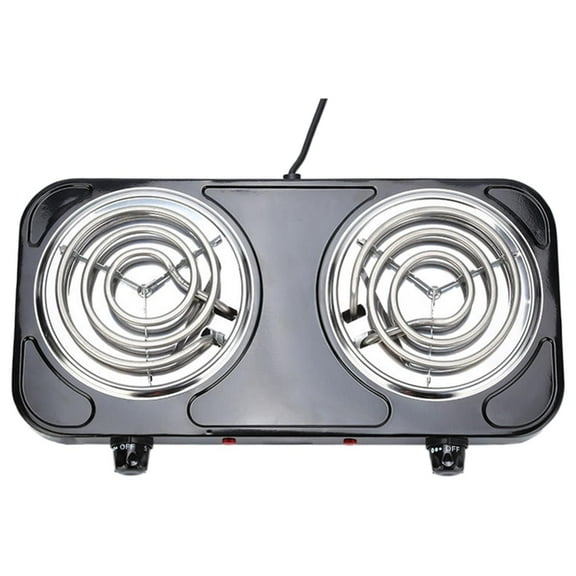 2000W Double Electric Burner Portable Dual Counter Stove Countertop Hot ...