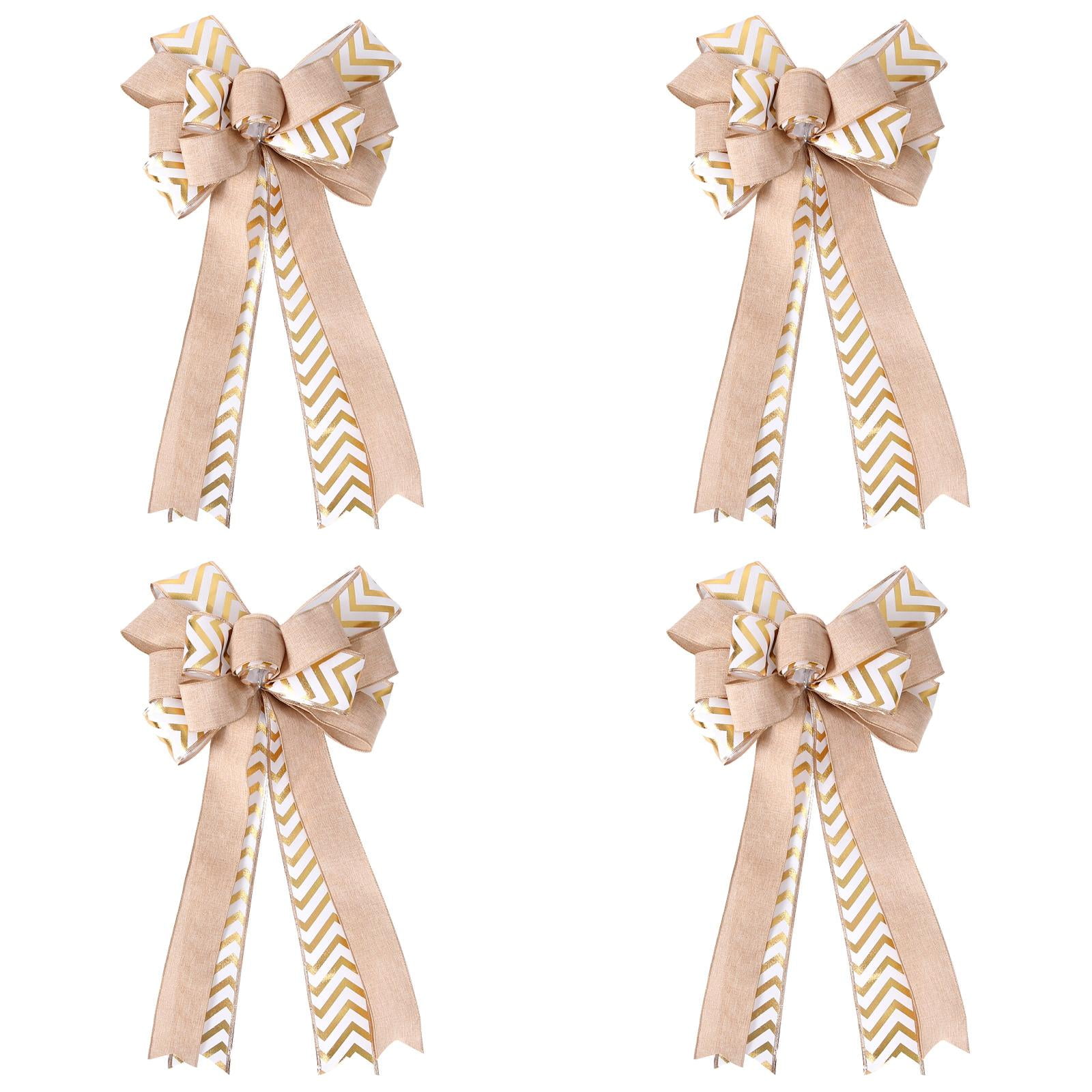 BINGLI Large Thanksgiving Fall Bows for Wreath Bow Tree Topper Bow for ...