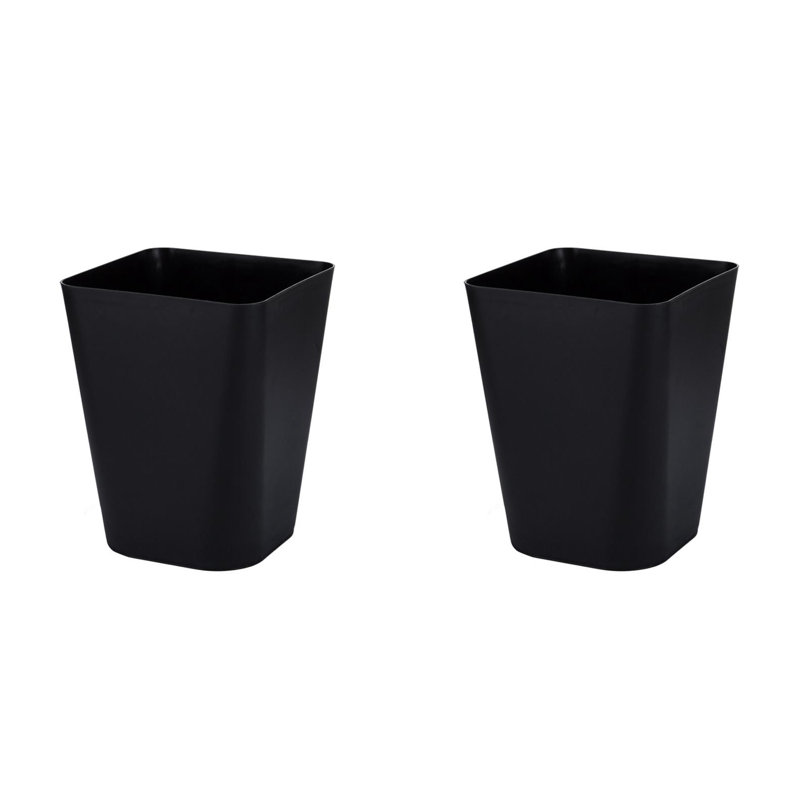 BINGLI Large Wastebasket Trash Can Without Lid, 9x7x11.5 Inch Bathroom ...