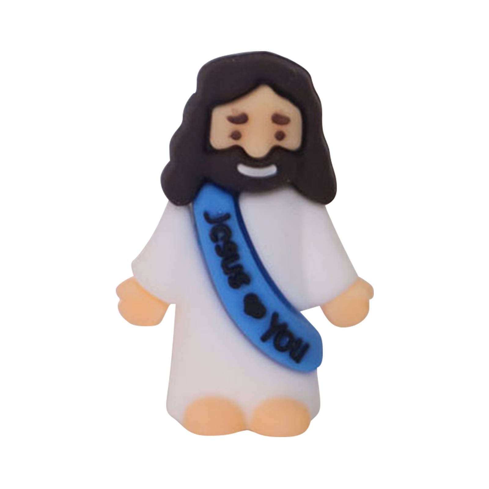 BINGLI Little Jesus Figures Original Design Jesus Love You Mini Rubber ...
