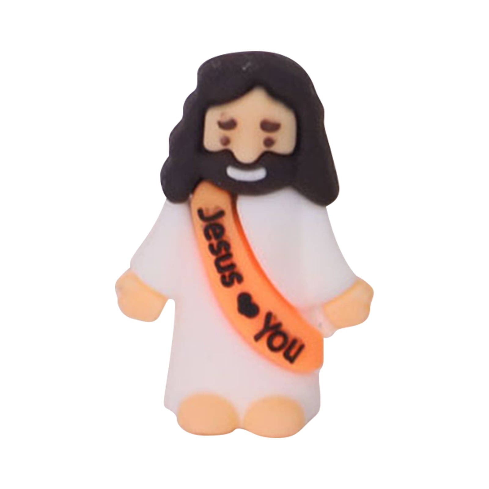 BINGLI Little Jesus Figures Original Design Jesus Love You Mini Rubber ...
