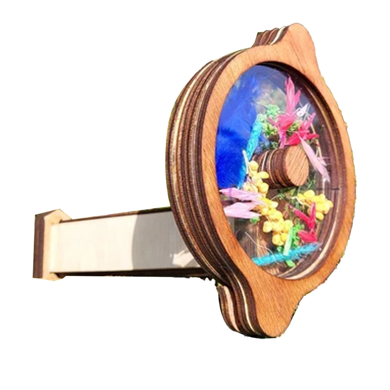 BINGLI Natural DIY Kaleidoscope Kit, New Wooden Magic Rotating ...