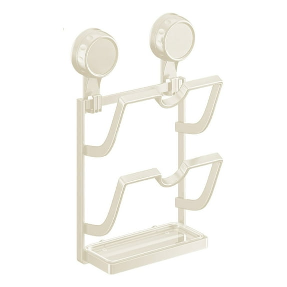 BINGLI No-Drilling Wall Mounted Pot Lid Organizer for Cabinet, Sturdy ...