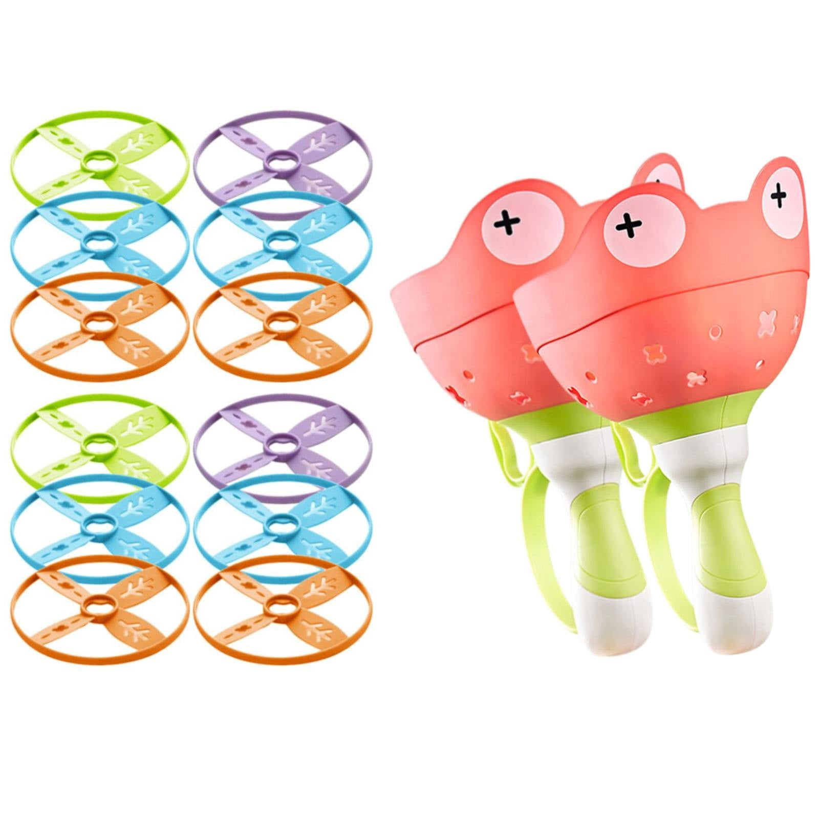 BINGLI Outdoor Toys for Kids Ages 4-8: Flying Disc Launcher Toys Manual ...