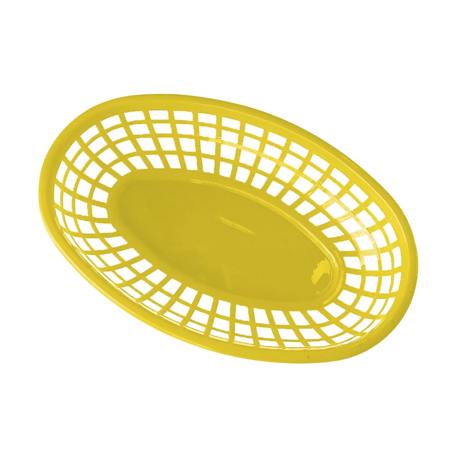 BINGLI Oval Plastic Fast Food Baskets 9.4" x 6" Plastic Food Serving ...