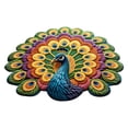 BINGLI Peacock Animals Bath Mat Blue and Green Bathroom Rugs Funny Non ...