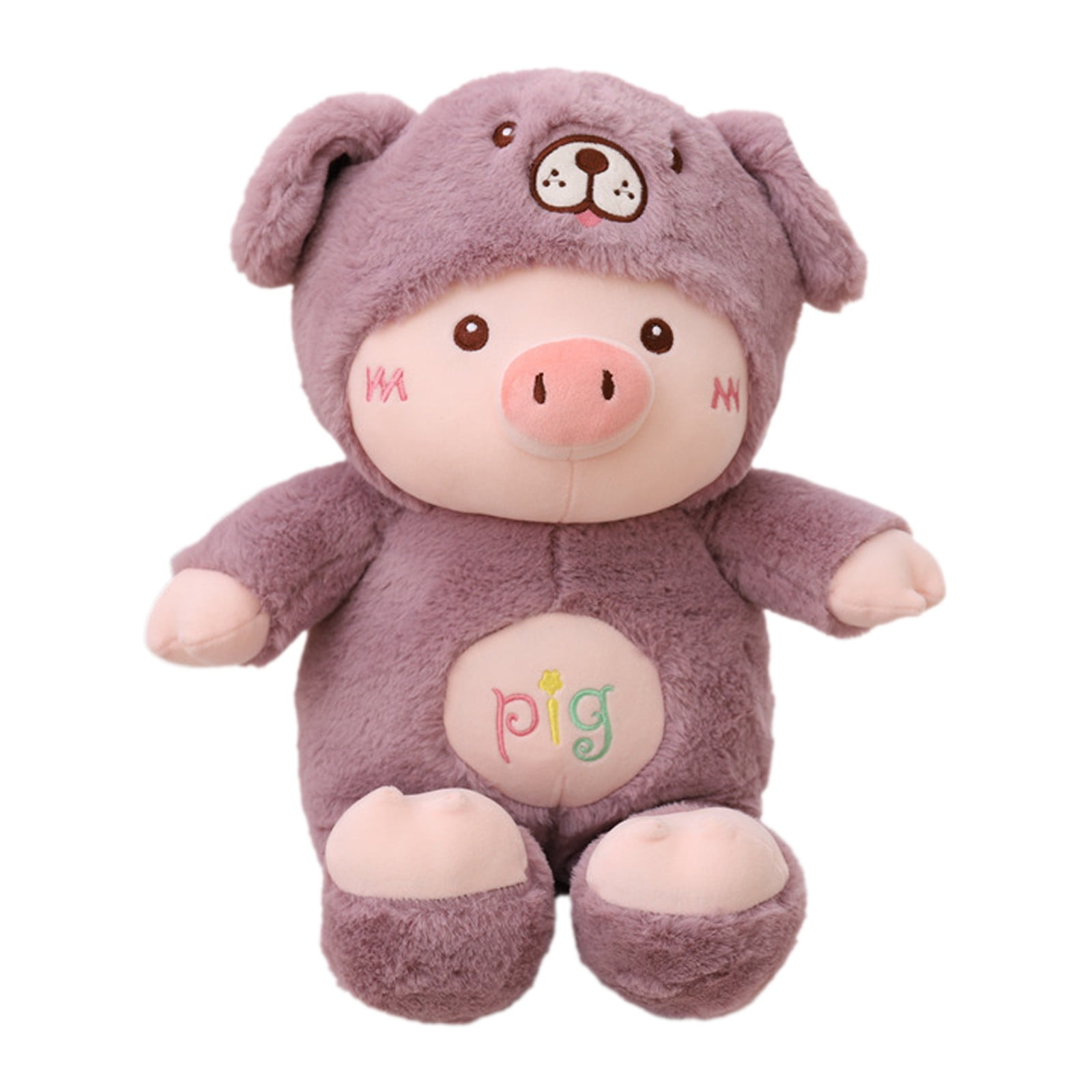 BINGLI Pink Pig Stuffed Animals Plush, Cute Plushies for Animal Themed ...