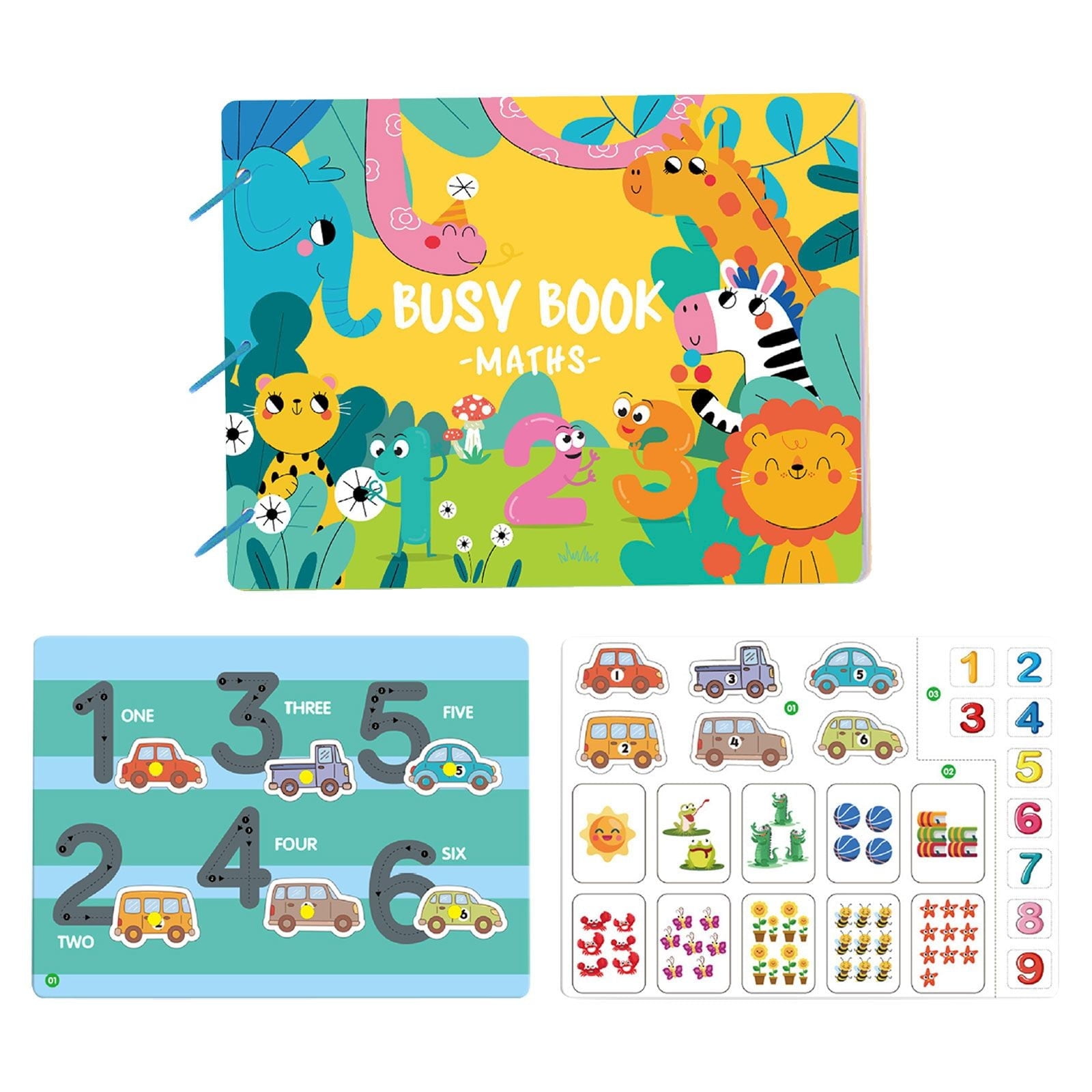 BINGLI Preschool Magnetic Busy Book, Reusable Stickers Toys Fine Motor ...