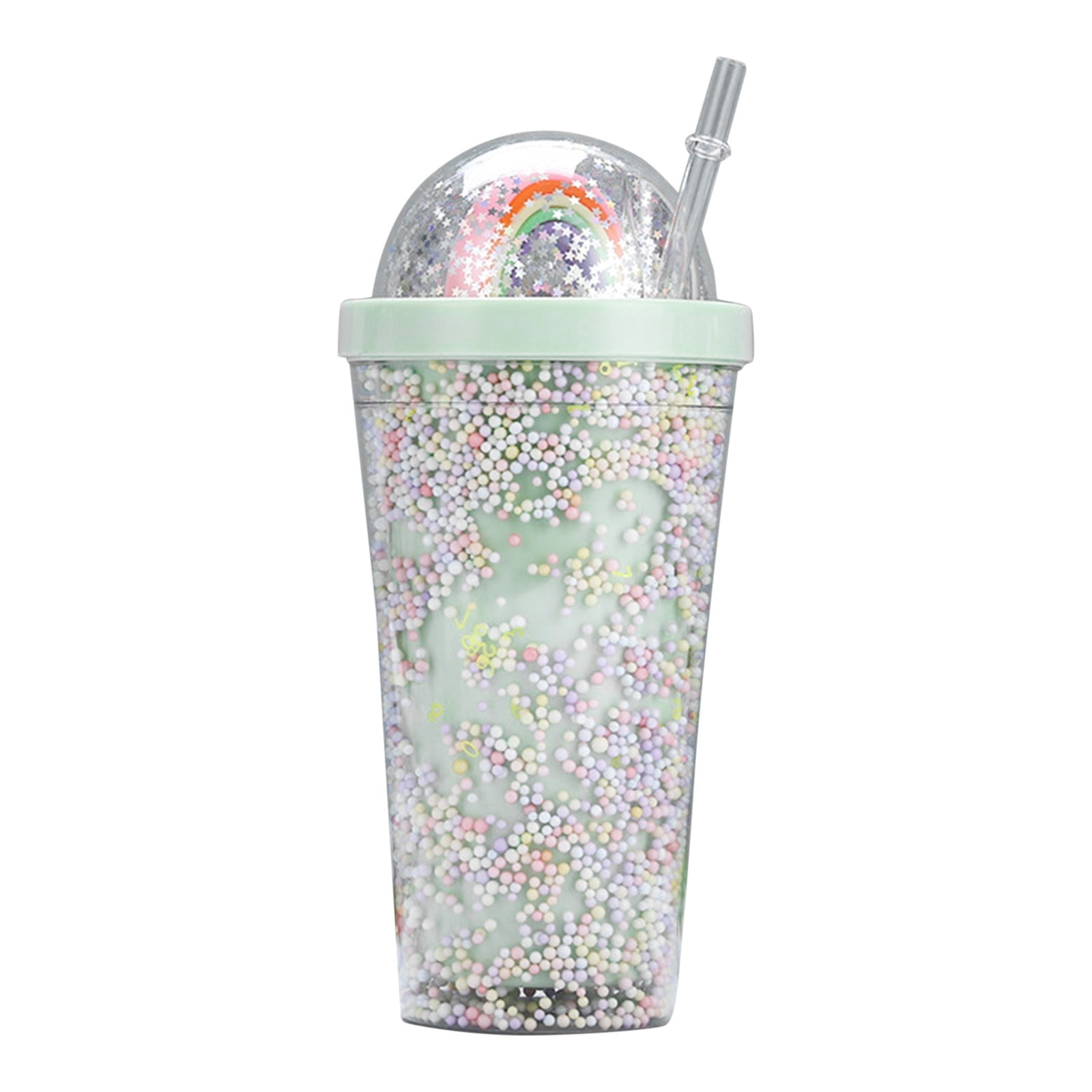 BINGLI Rainbow Doll Bubble Bubble Stra‘wing Cup Large Capacity Cute Men ...