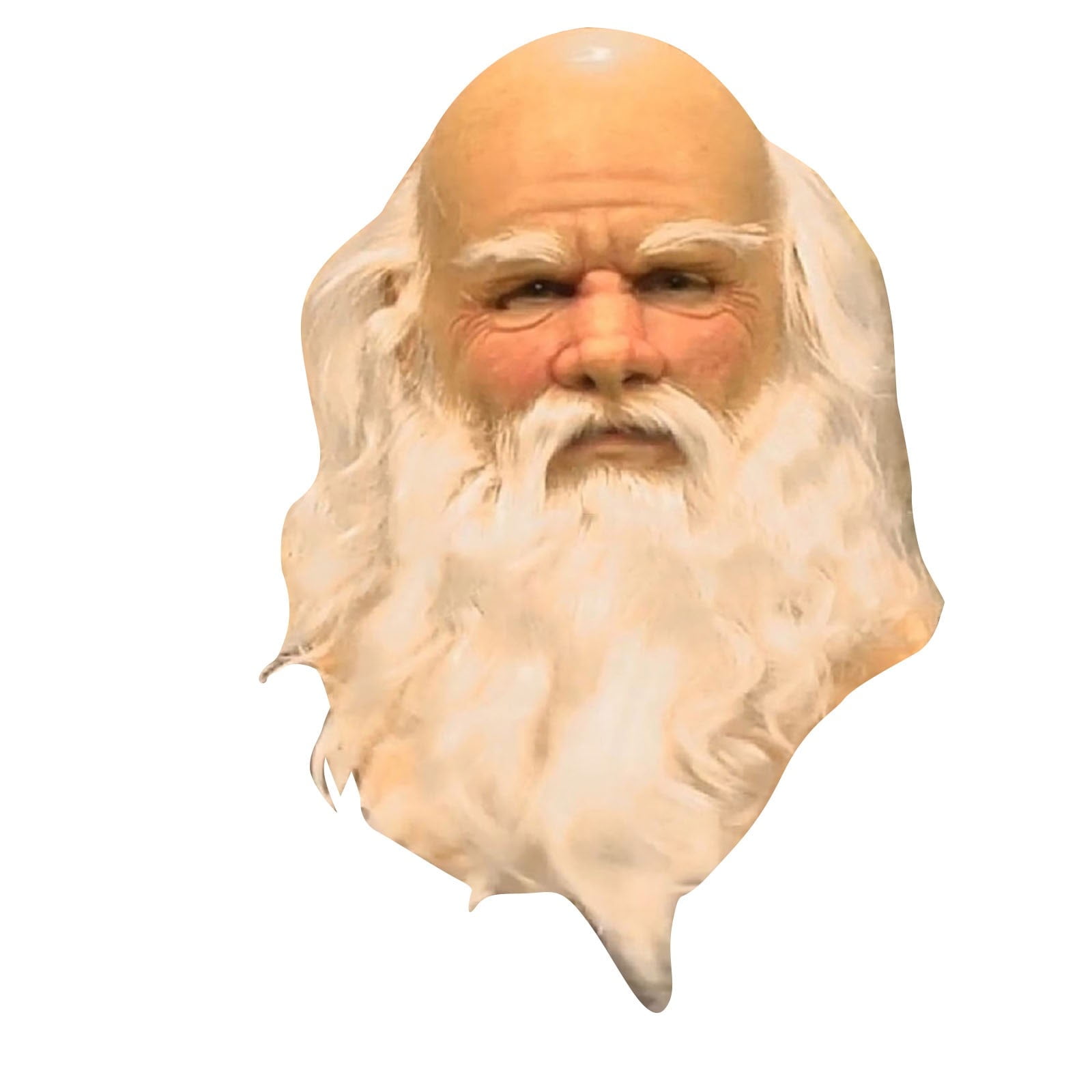 BINGLI Realistic Old Man Human Face Decorative Halloween Novelty Party ...