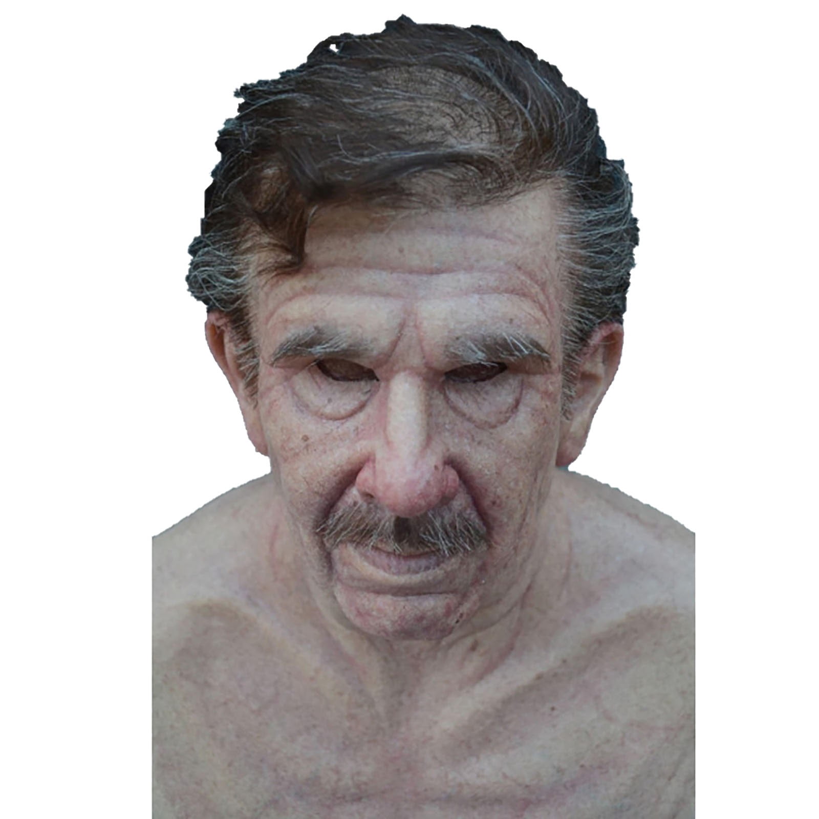 BINGLI Realistic Old Man Human Face Decorative Halloween Novelty Party ...