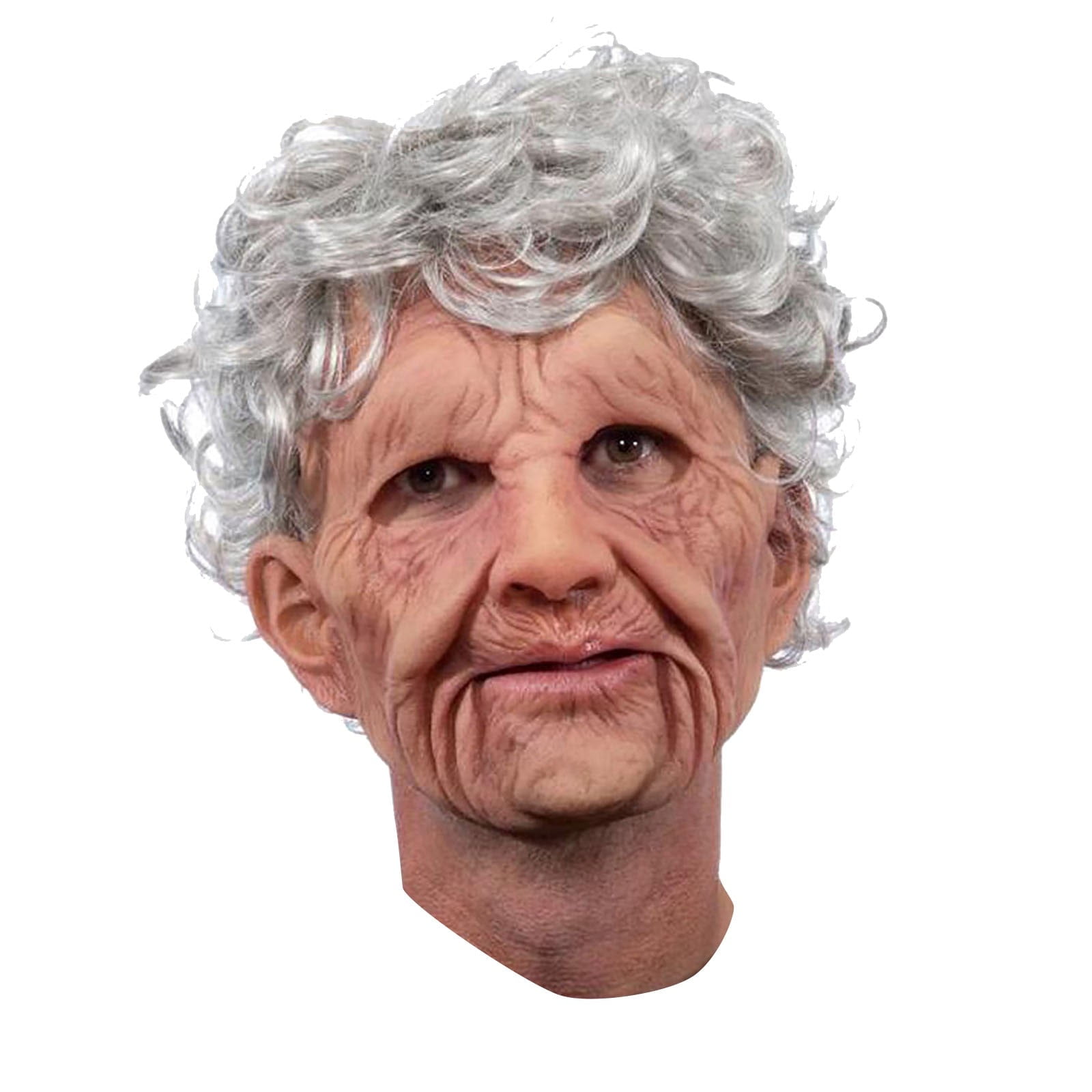 BINGLI Realistic Old Man Human Face Decorative Halloween Novelty Party ...