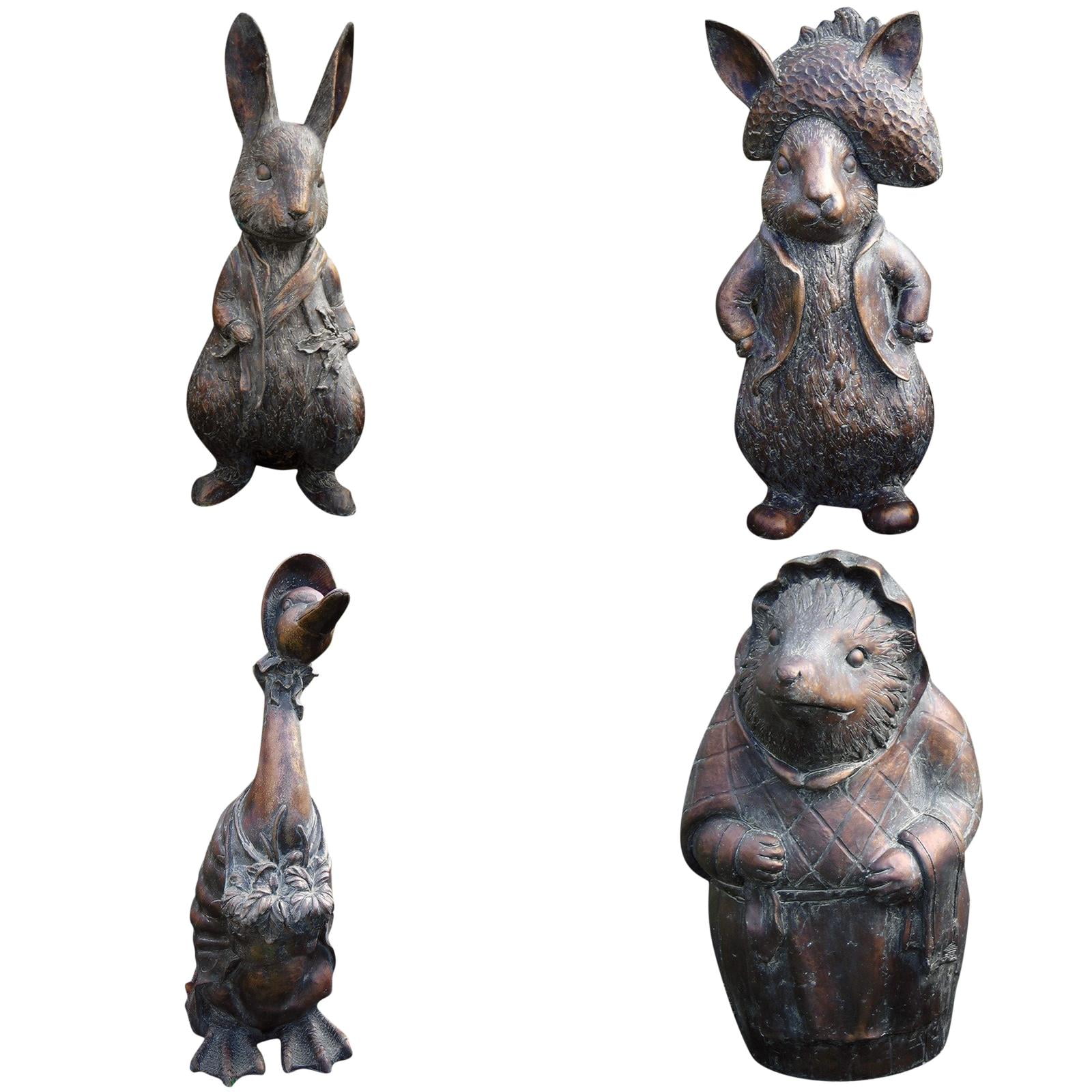 BINGLI Resin Rabbit Outdoor Statues Ornament Decoration, Garden ...