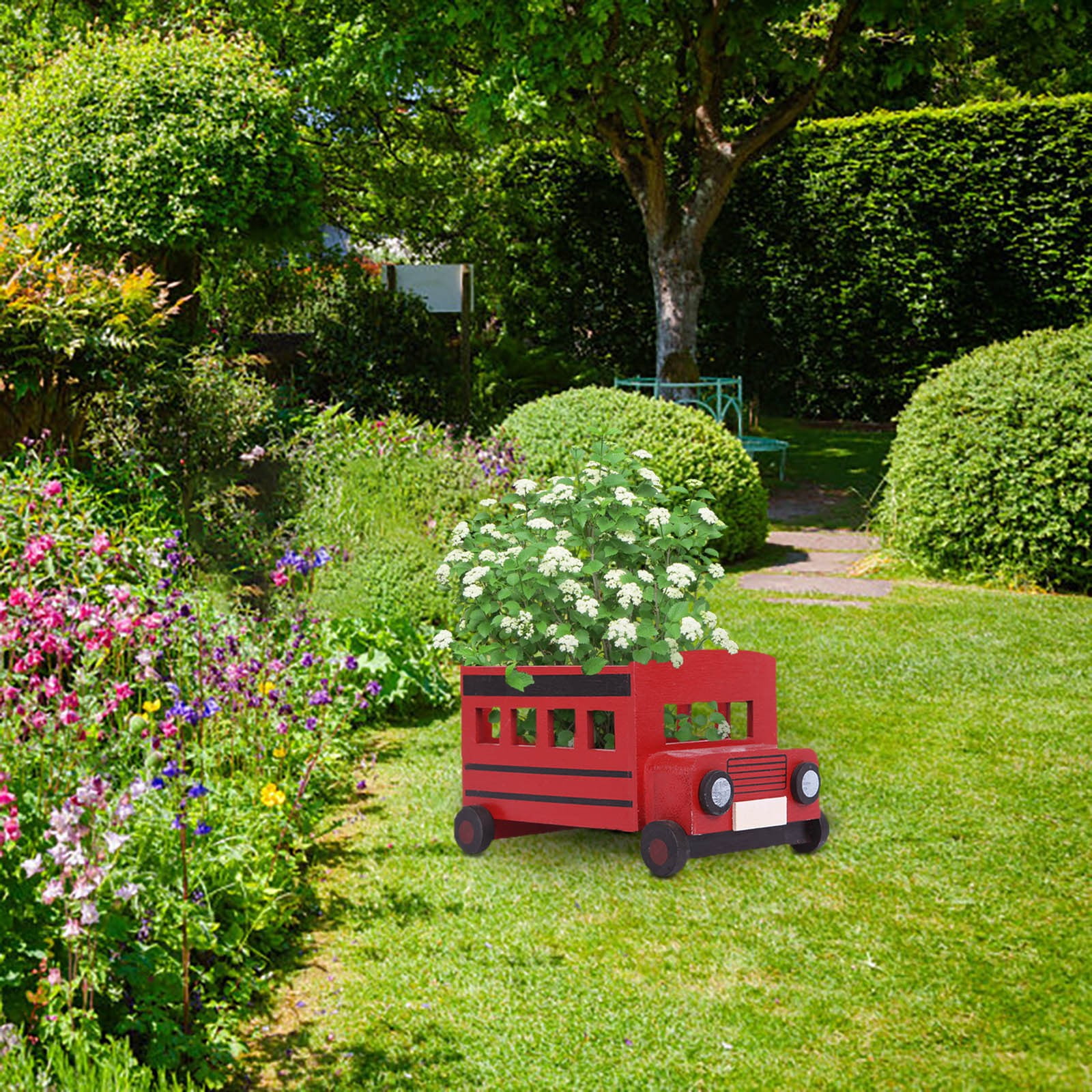 BINGLI Retro Style Pickup Truck Garden Decoration Flower Pot Whimsical ...