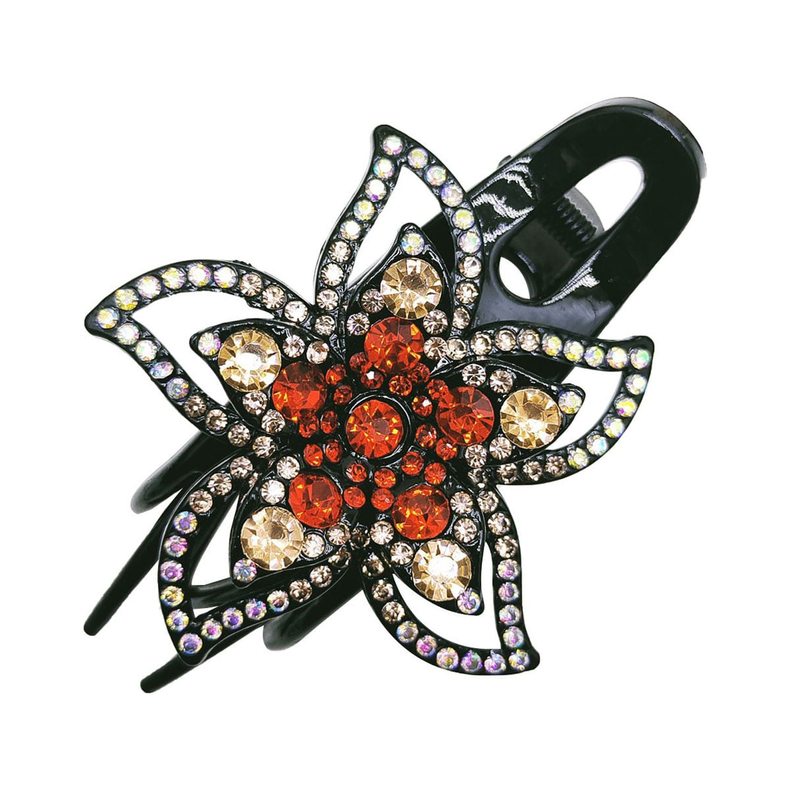 Bingli Rhinestone Hair Clip Womens Disc Hairpin Clip Hair Full Of
