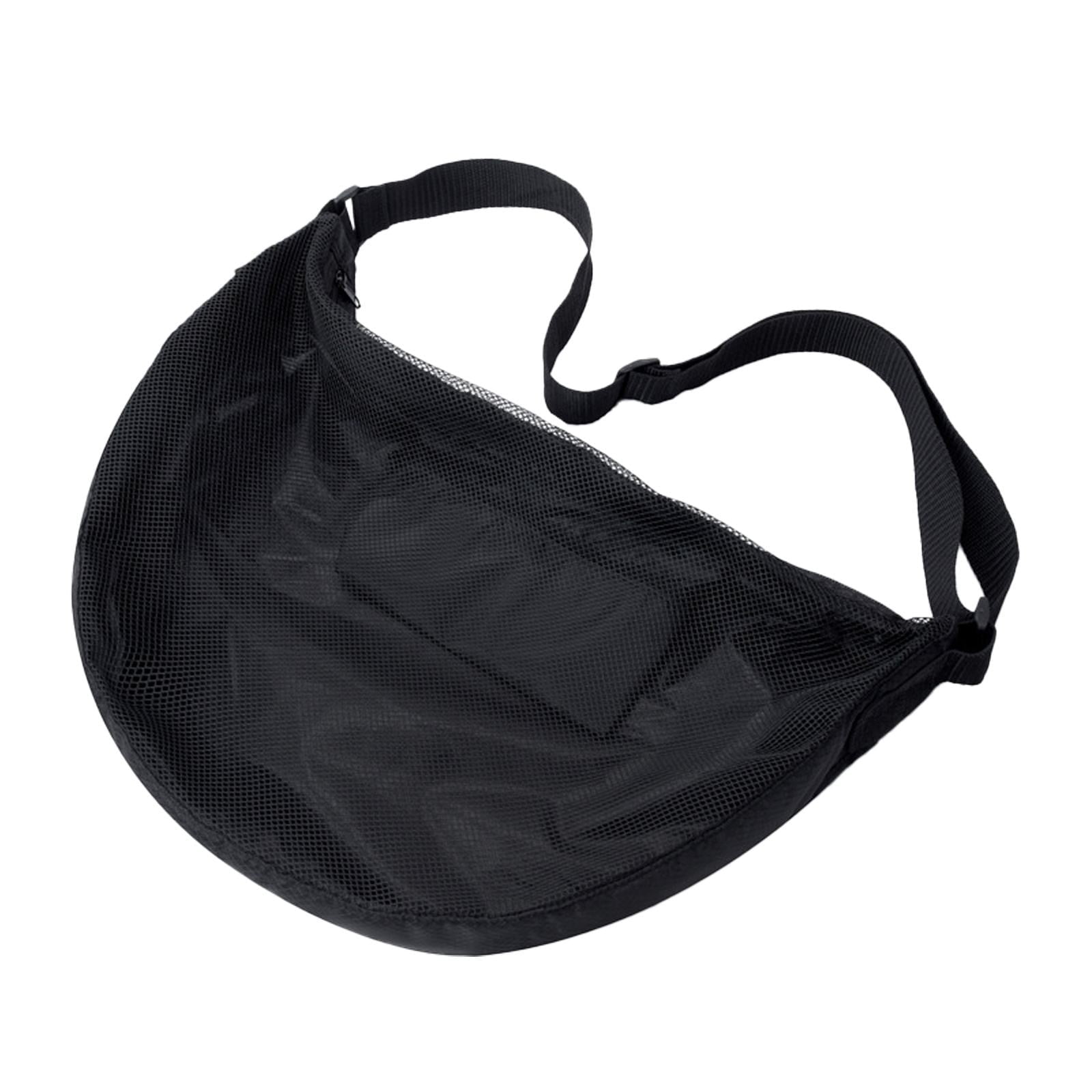 BINGLI Single Ball Bag with Zipper Pocket Mesh Shoulder Bag with Buckle ...