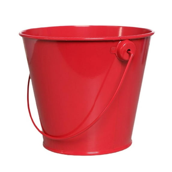 BINGLI Small Metal Buckets with Handle, Galvanized Bucket Tin Pails ...