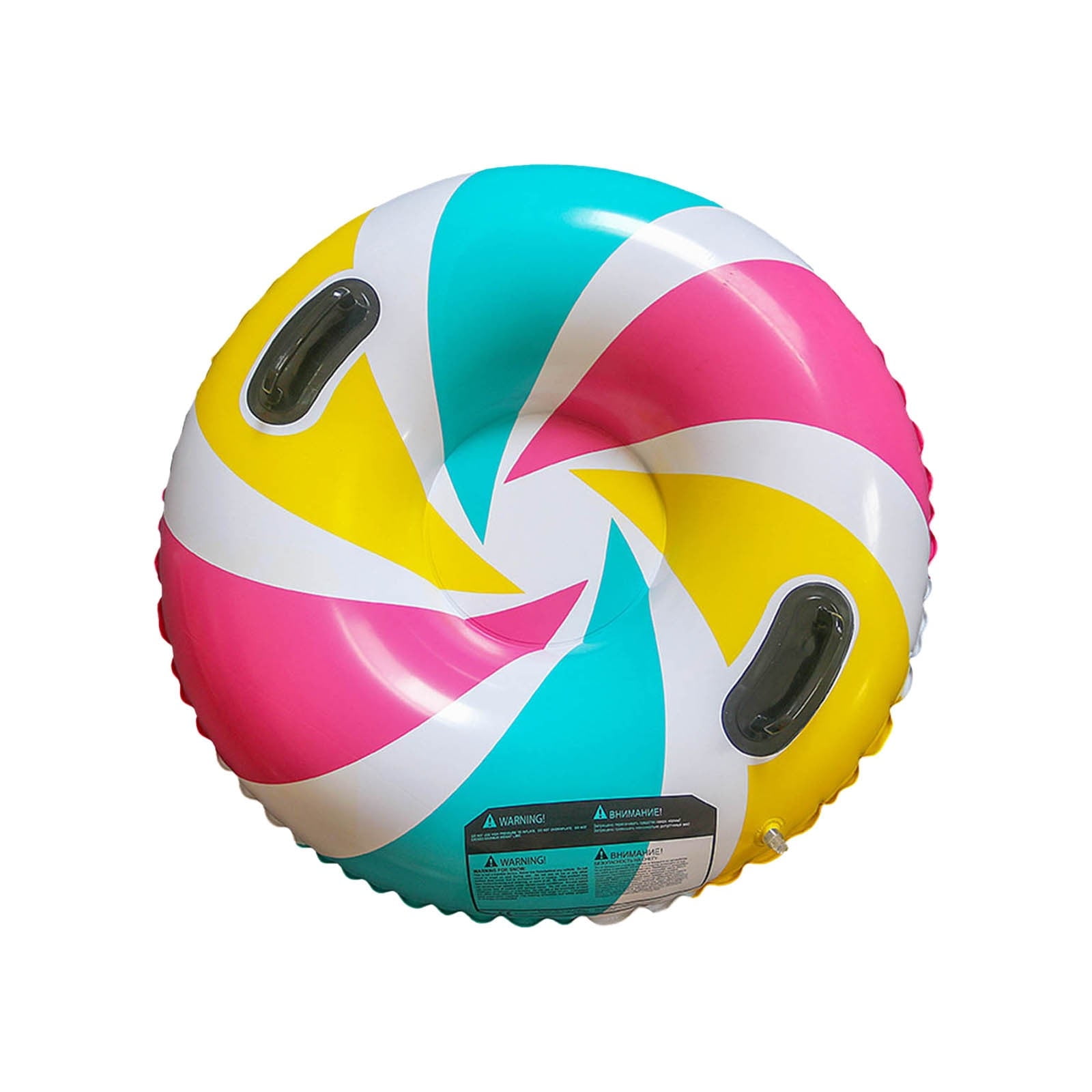 BINGLI Snow Tube for Kids Adults, 35'' Snow Sled Inflatable Tube Heavy ...