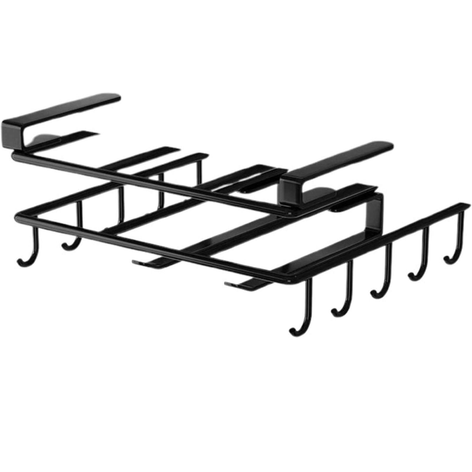 BINGLI Stainless Steel Kitchen Hanging Rack with Hooks, Holds Paper ...