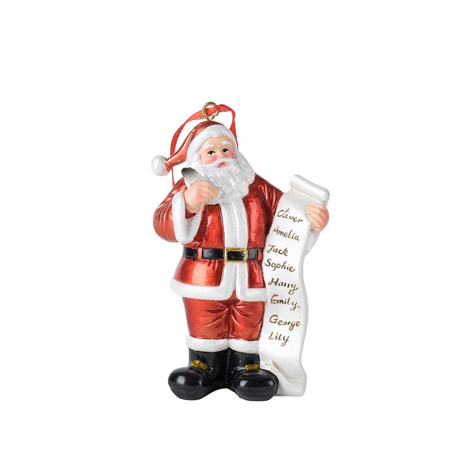 BINGLI Standing Santa Claus Figurine Vintage Resin Santa, Christmas ...