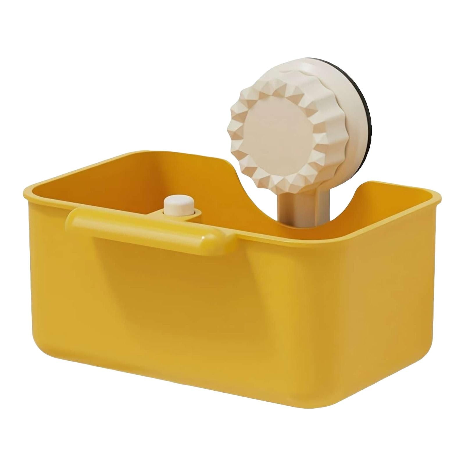 BINGLI Suction Cup Sink Corner Rack, Automatic Dumping Triangle ...