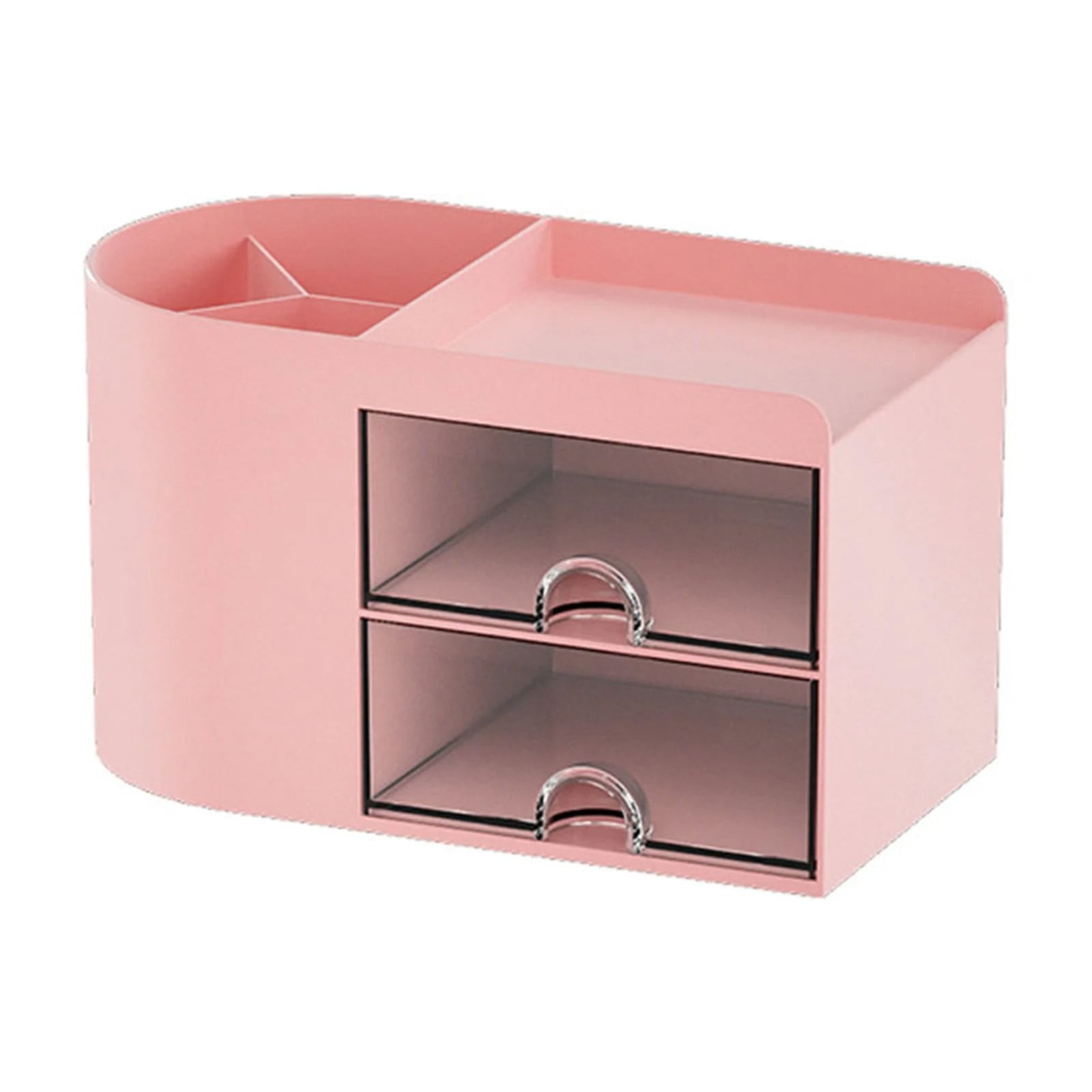 BINGLI Swivel Desk Organizer with Drawers Pencil Holder Compartments ...