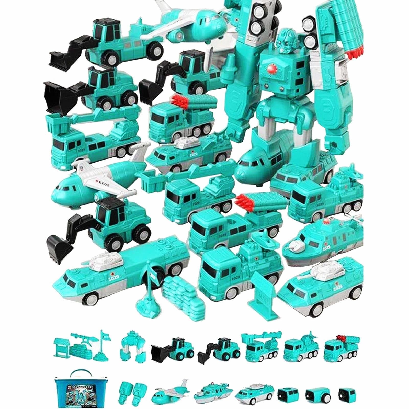 BINGLI Transform Engineering Car Converting Robot Assembled Toys Set ...