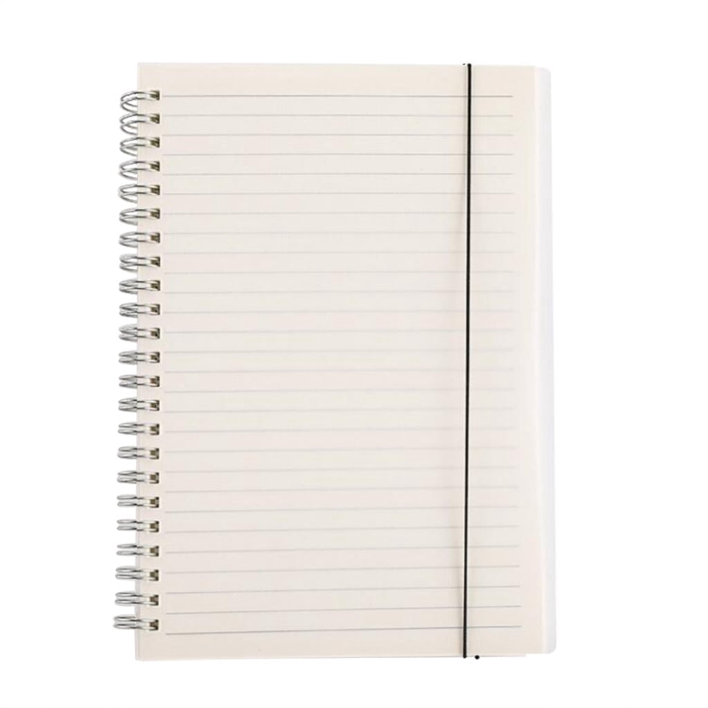 BINGLI Transparent Frosted Cover Coil Blank Line Lattice Journal Diary ...