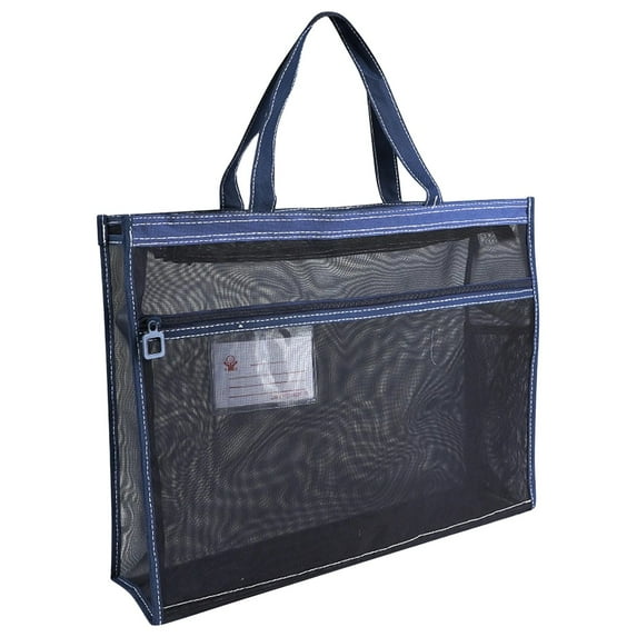 BINGLI Transparent Mesh Document Holder – File Storage Bag, Zipped ...