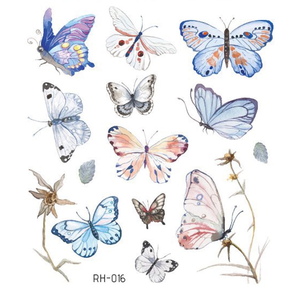 BINGLI Trendy 3D Tattoo Stickers Colorful Waterproof Temporary Tattoo ...